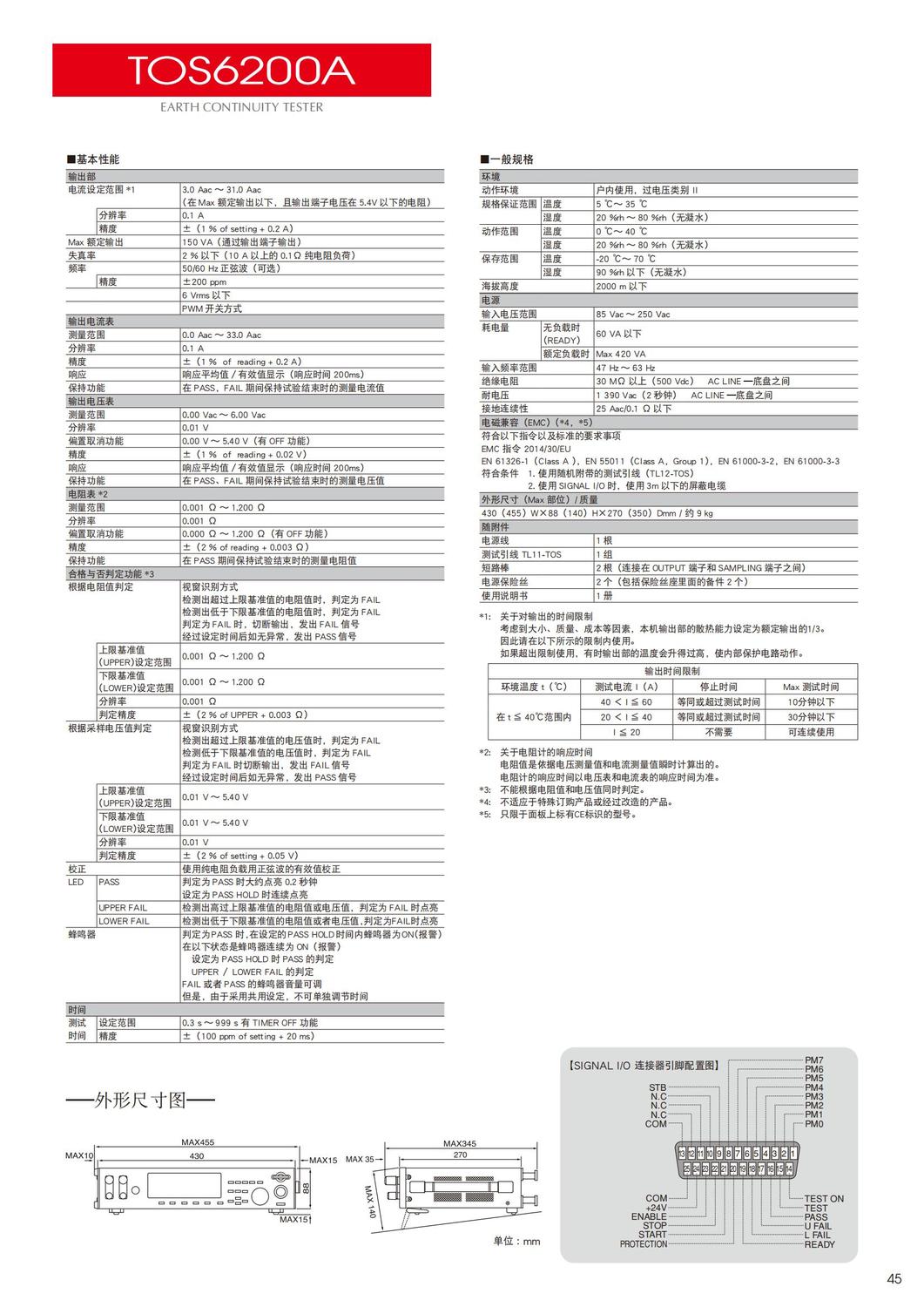 kikusui菊水TOS6200A/TOS6210接地导通测试仪 - 博众测控科技（深圳）有限公司