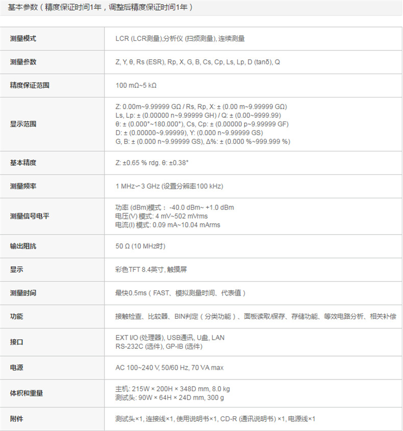 IM7587阻抗分析仪 - 博众测控科技（深圳）有限公司